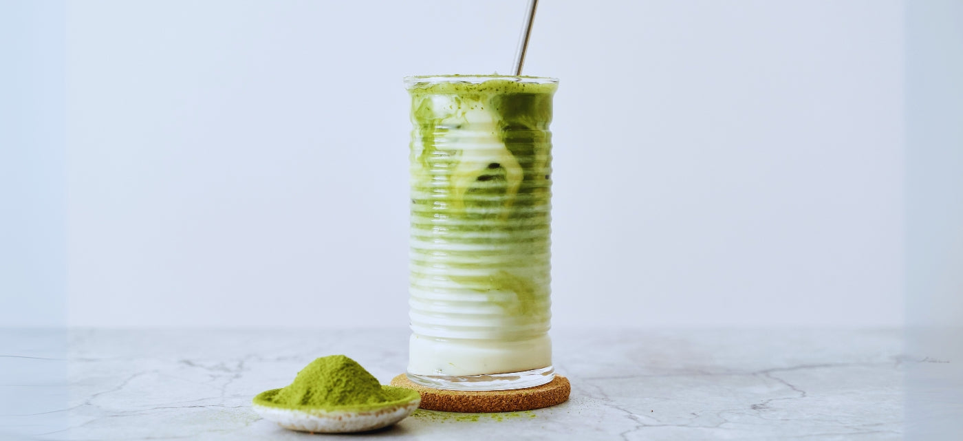 Iced Matcha Latte with Koita Coconut Milk
